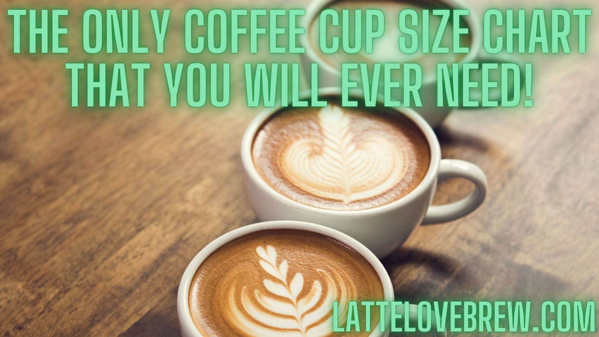 The Only Coffee Cup Size Chart That You Will Ever Need Latte Love Brew